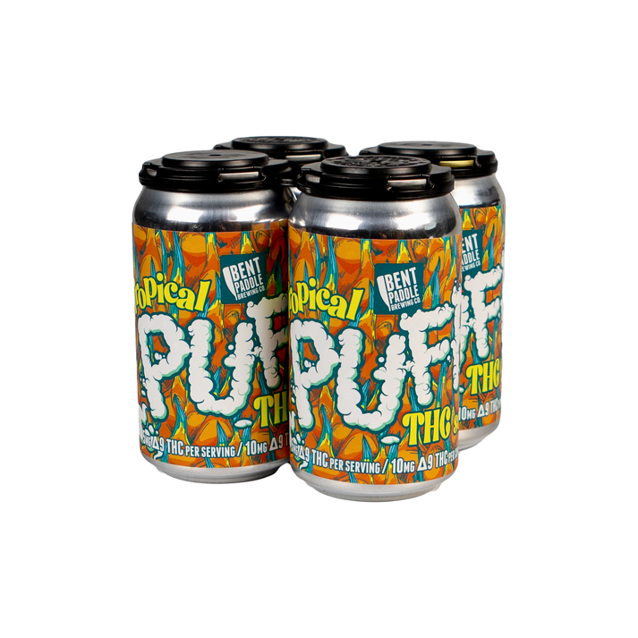 Puff Tropical Soda 4-Pack – Bent Paddle Canna